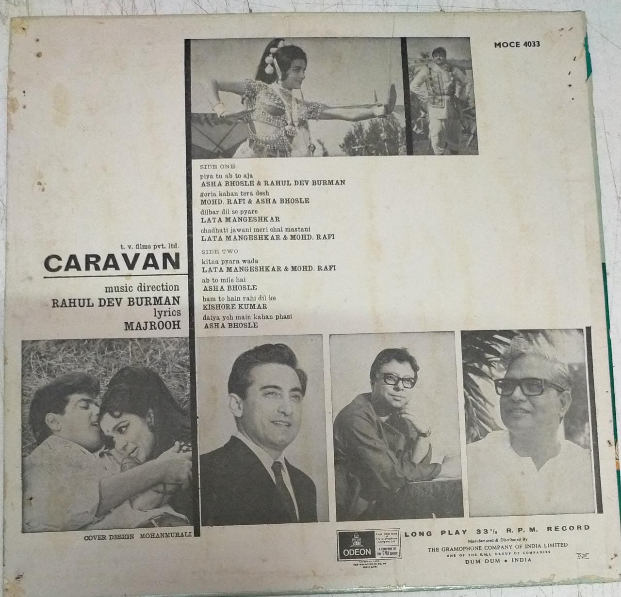 Caravan Hindi Film LP Vinyl Record by R D Burman - MOSSYMART