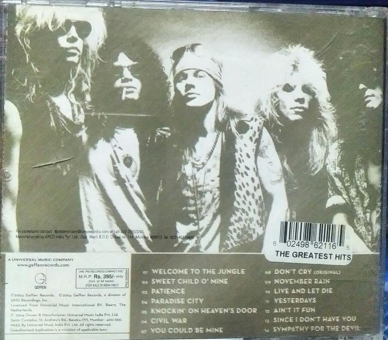 Gun Roses Greatest Hits English Audio CD - MOSSYMART