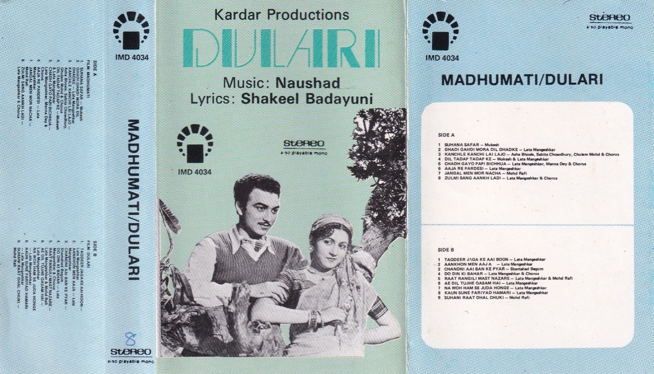Madhumati- Dulari Hindi FIlm Audio Cassette - MOSSYMART
