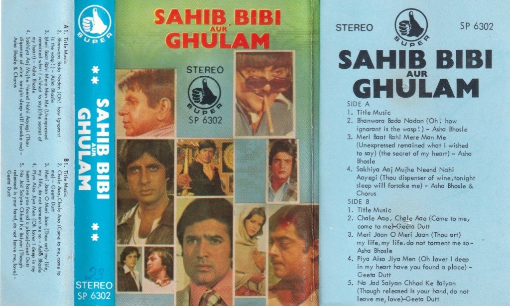 Sahib Bibi Aur Ghulam Hindi FIlm Audio Cassette - Audio Cassettes ... Sahib Bibi Aur Ghulam Hindi FIlm Audio Cassette - Audio Cassettes ...