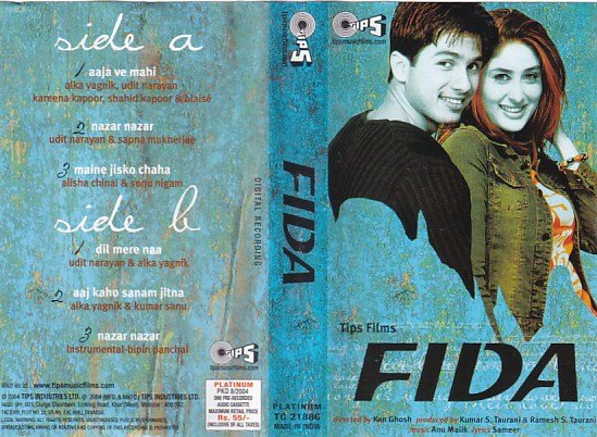 Fida Hindi Film Audio cassette - MOSSYMART