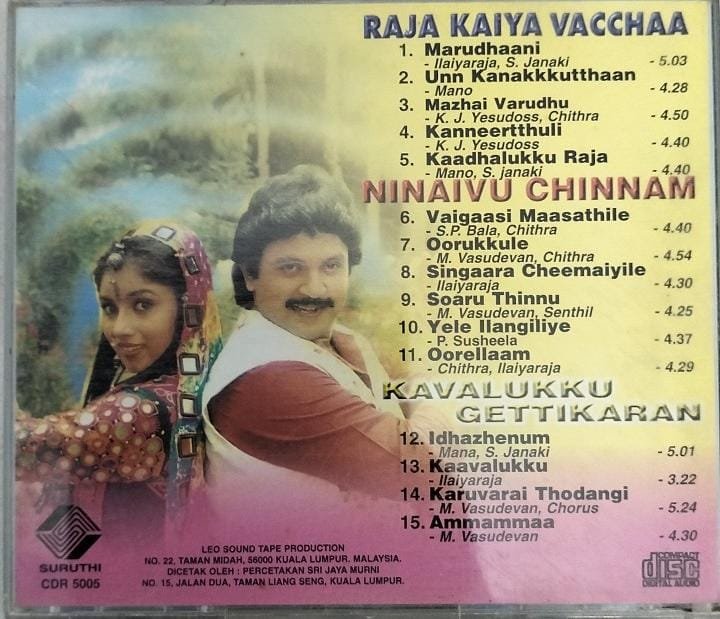 Ninaivu Chinnam- Raja Kaiya Vacchaa - Kavalukku Kettikkaran Tamil Film ...