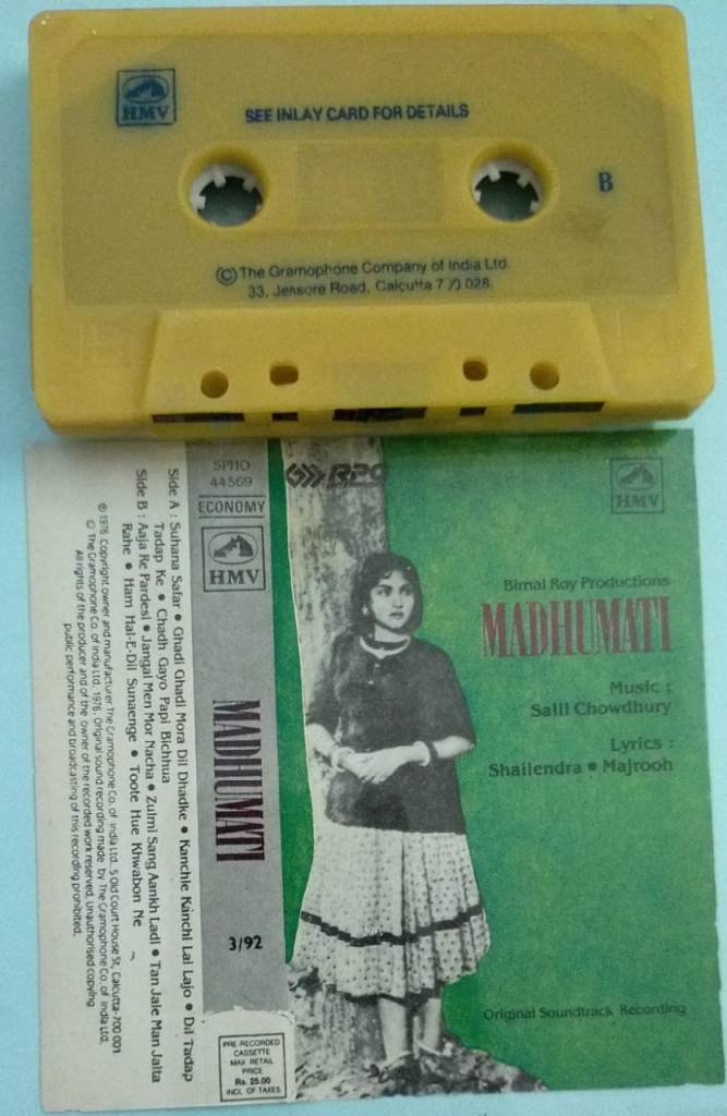 Madhumati Hindi Film Audio Cassette by Salil Chowdry - MOSSYMART