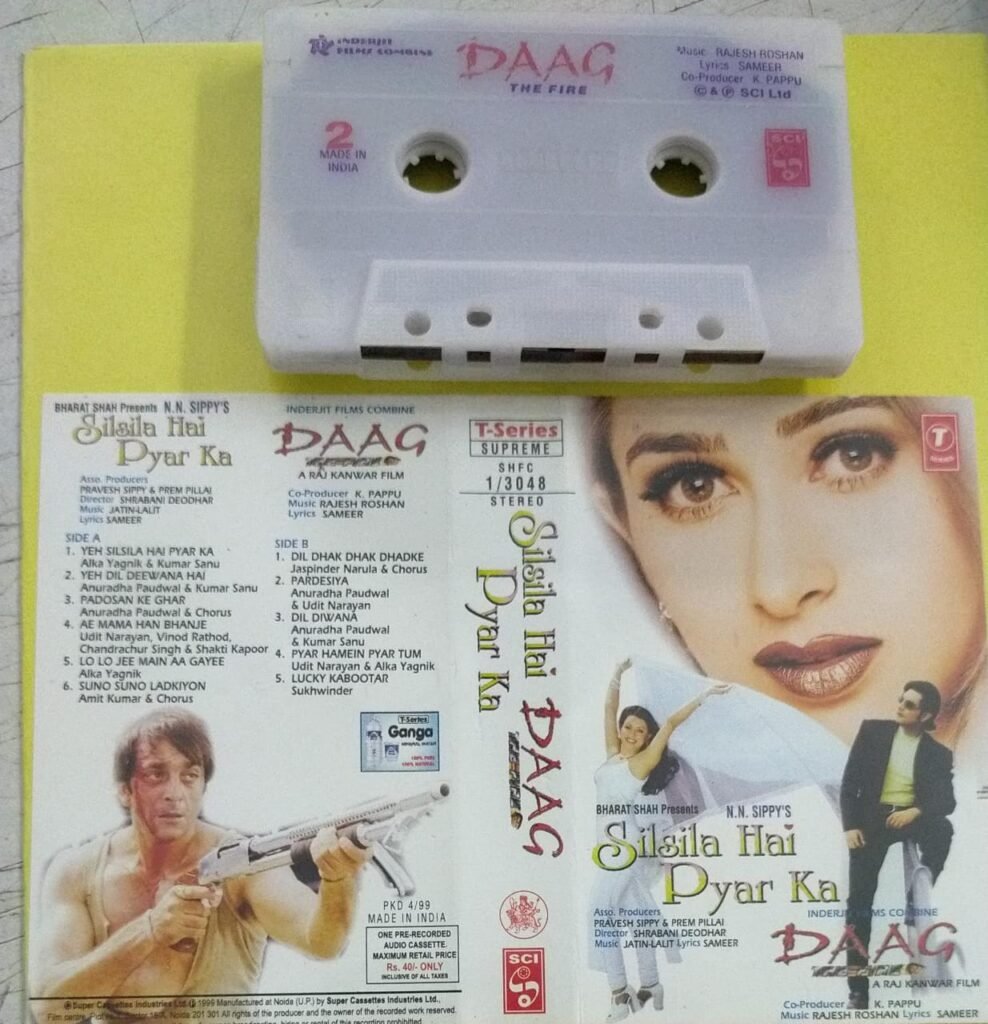 Silsila Hai Pyar Ka - Daag Hindi Film Audio Cassette - MOSSYMART