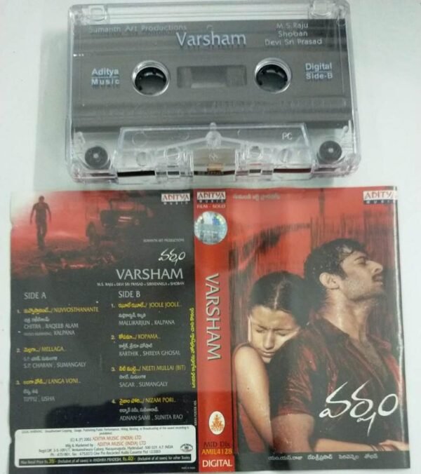 Varsham Telugu Film Audio Cassette - MOSSYMART