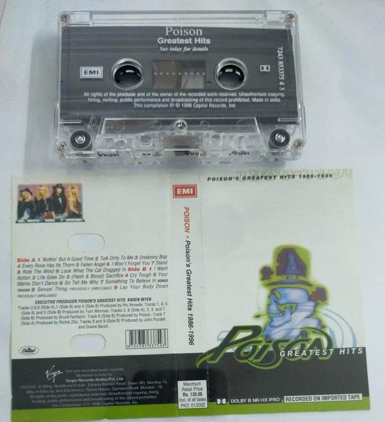 Poison Greatest Hits English Album Audio Cassette - MOSSYMART
