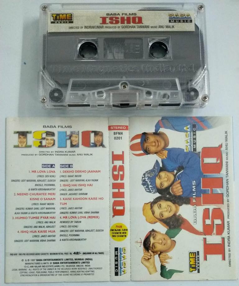 Ishq Hindi Film Audio Cassette - Audio Cassettes, Hindi - Mossymart