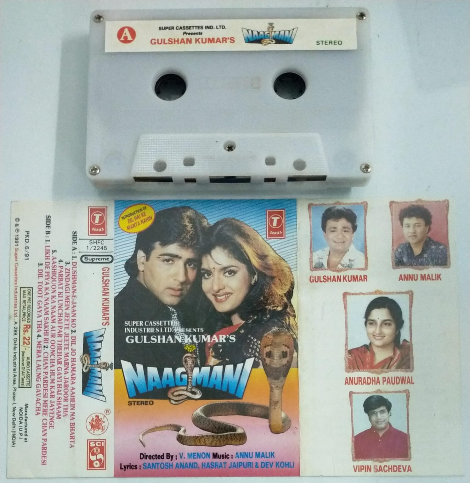Naag Mani Hindi Film Audio Cassette - MOSSYMART