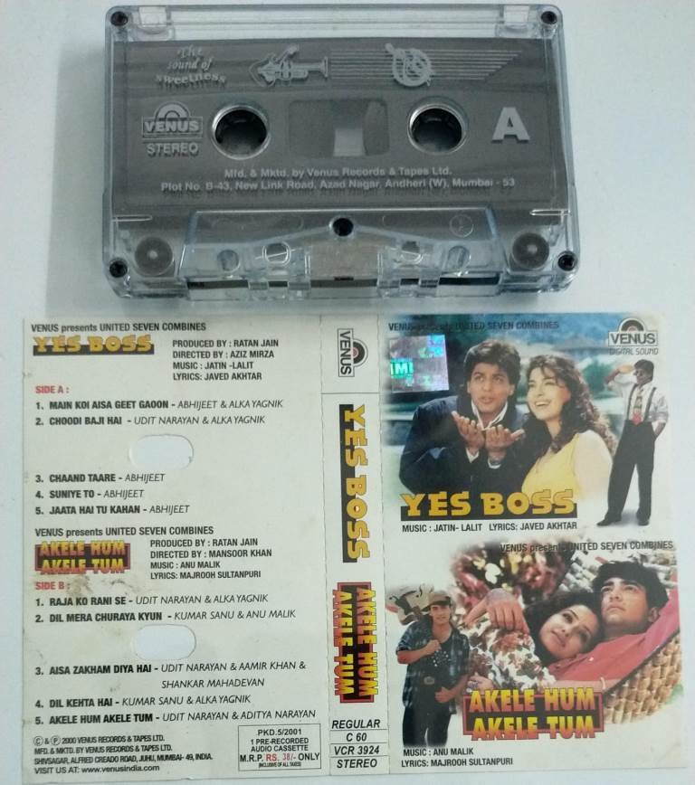 Yes Boss- Akele Hum Akele Tum Hindi Film Audio Cassette - MOSSYMART
