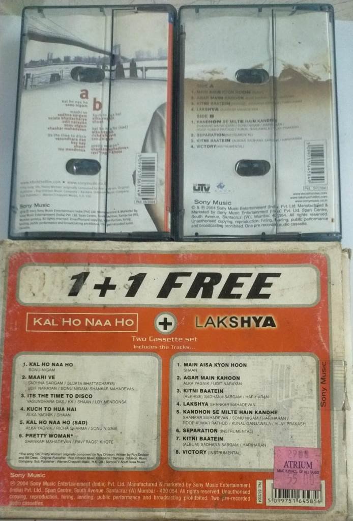 Kal Ho Naa ho- Lakshya Hindi Film Audio Cassette ( pack of 2 Cassette ...