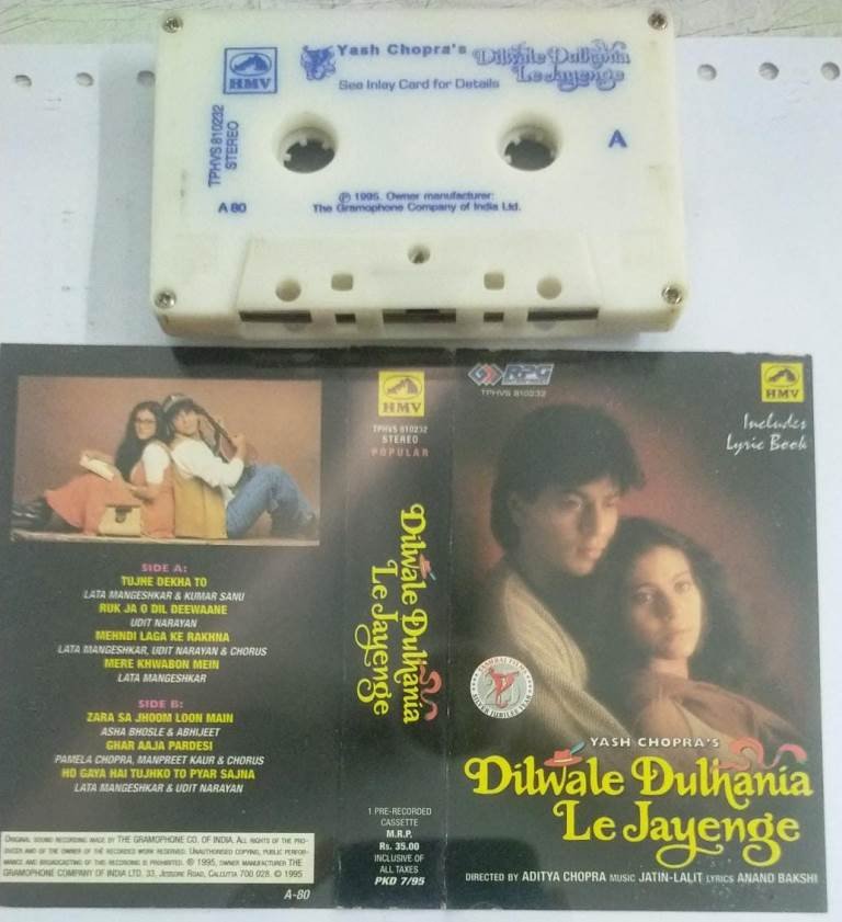 Dilwale Dulhania Le Jayenge Hindi Film Audio Cassette - MOSSYMART
