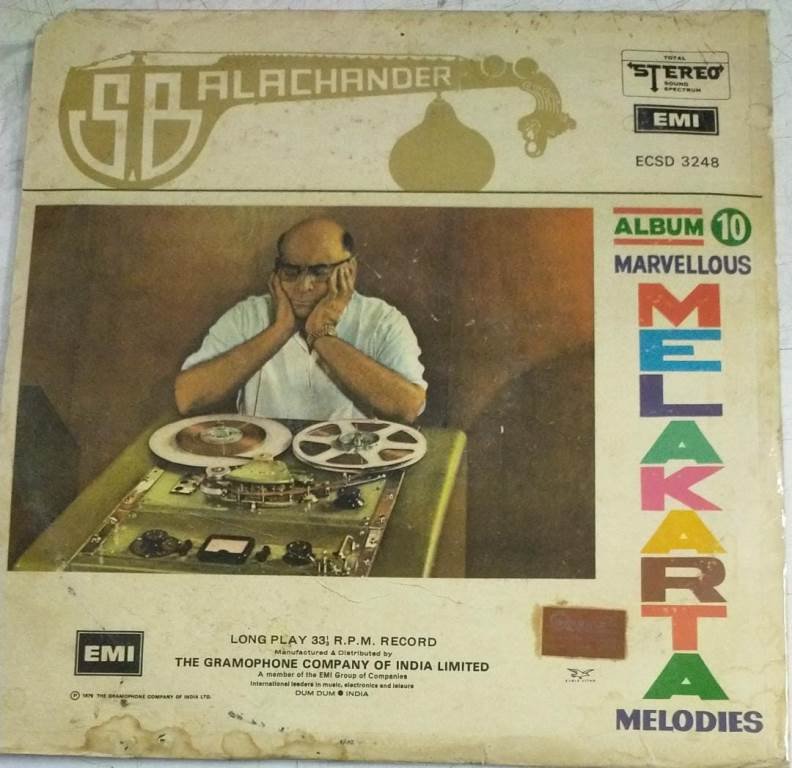 Marvellous Melakarta Melodies Classical Instrumental Veena LP Vinyl ...