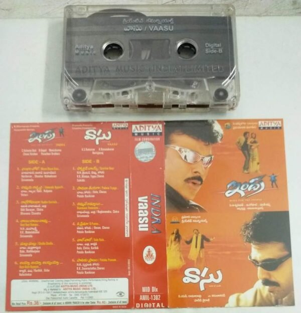 Indra- Vaasu Telugu Film songs Audio Cassette - MOSSYMART
