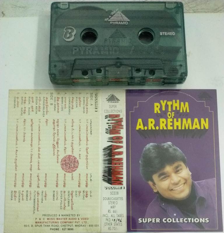 Rhythm of AR Rahman Tamil Film songs Audio Cassette - MOSSYMART