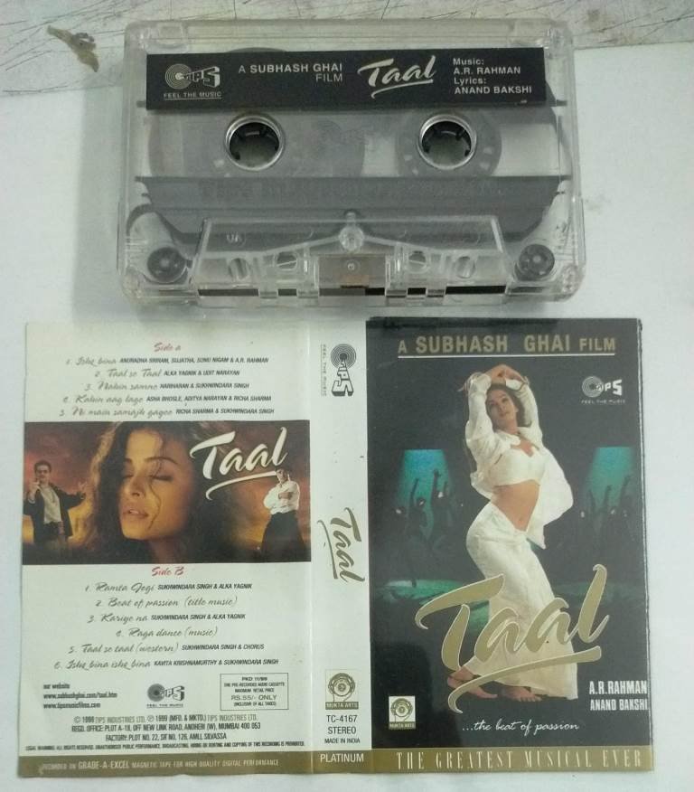 Taal Hindi Film songs Audio Cassette by AR Rahman - MOSSYMART