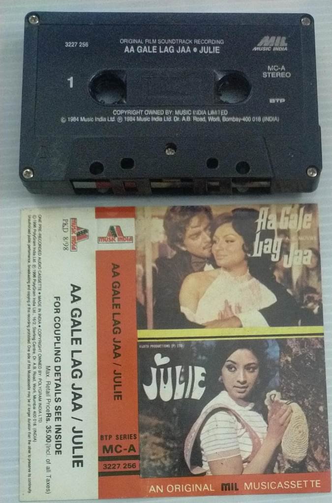 Aa Gale Lag Jaa- Julie Hindi Film songs Audio Cassette - MOSSYMART