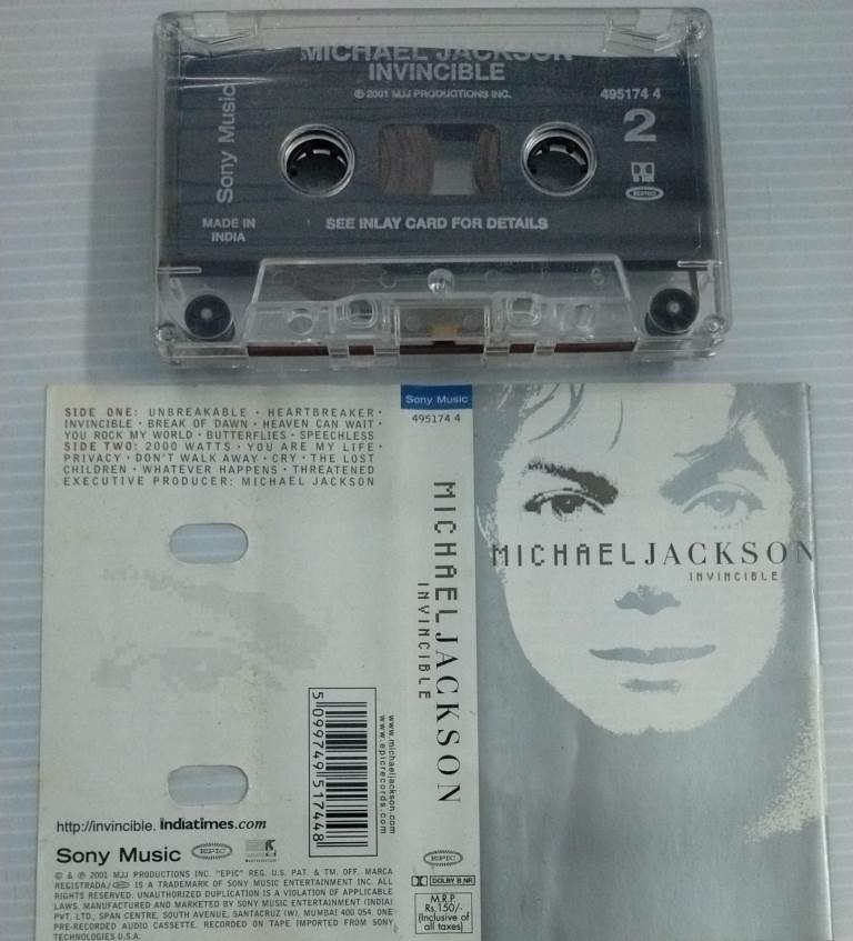 Michael Jackson Invisible English Audio Cassette - MOSSYMART