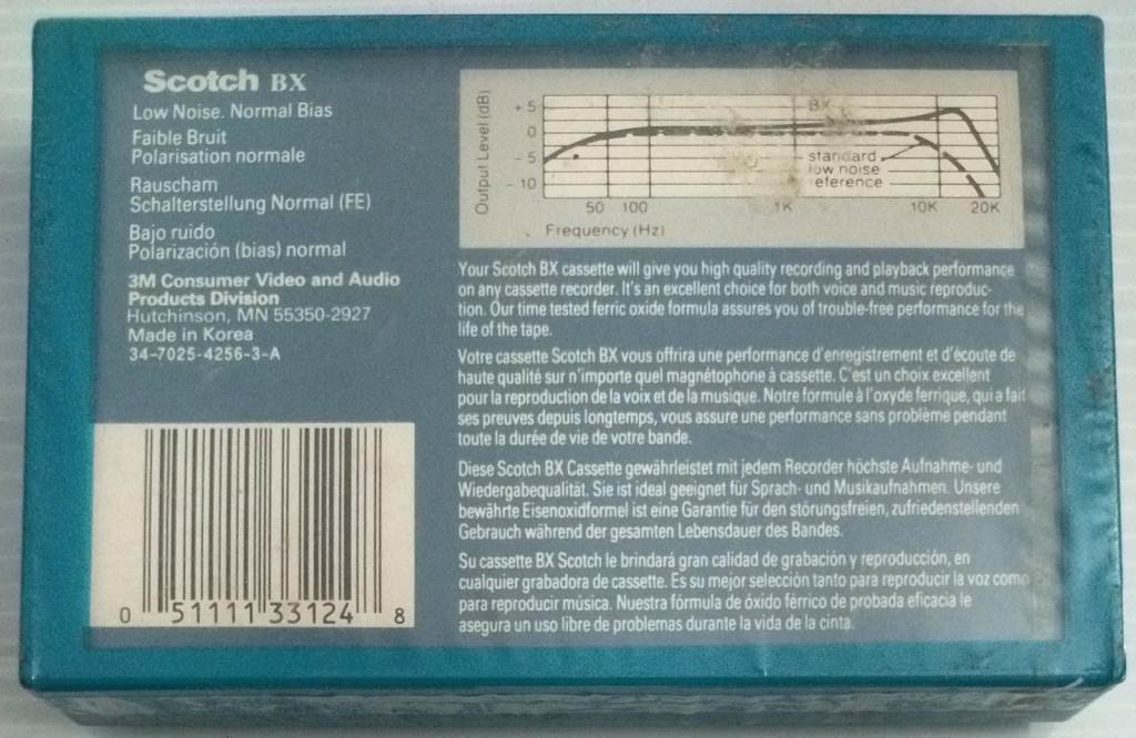 Scotch Audio Cassette BX 90 Blank Audio cassette (sealed Pack) - MOSSYMART